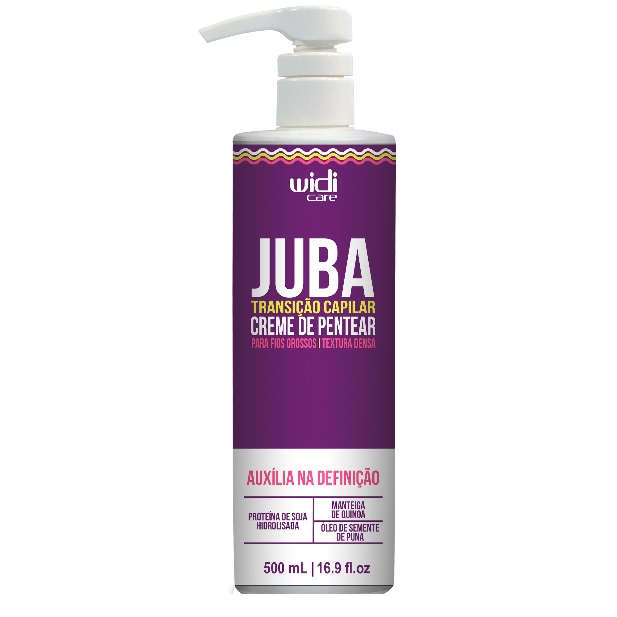 Widi Care Juba Transição Capilar Creme de Pentear Textura Densa 500ml ...